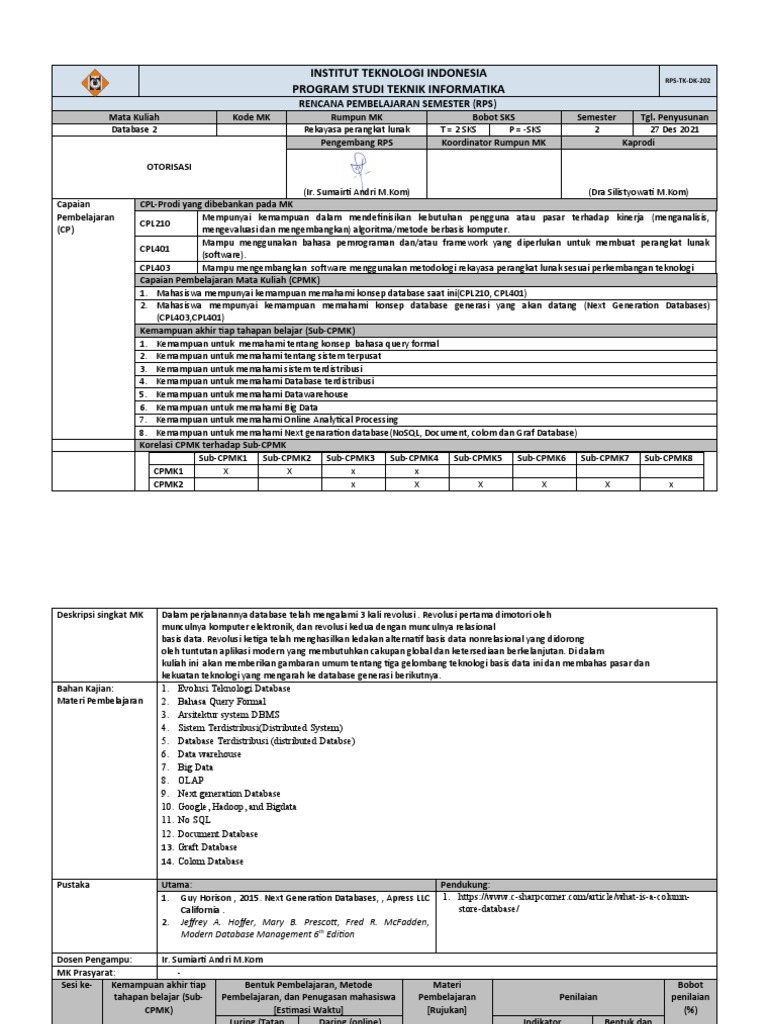 RPS Basisdata II | PDF