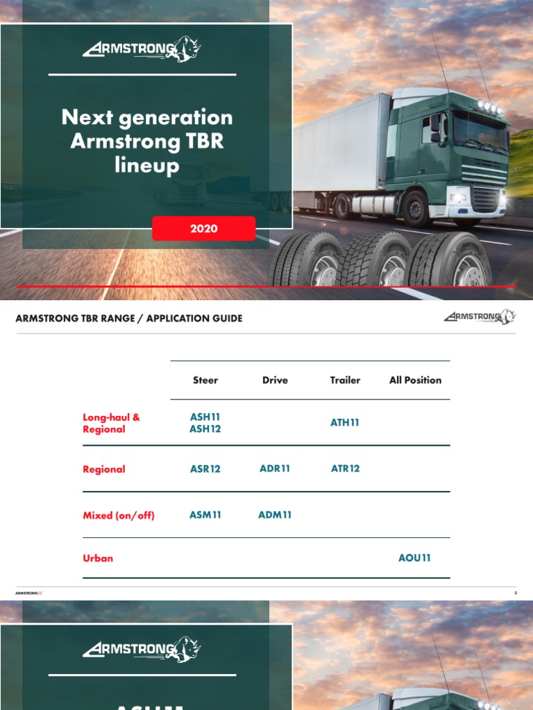 Armstrong New Generation TBR Line | PDF | Tire | Physical Sciences