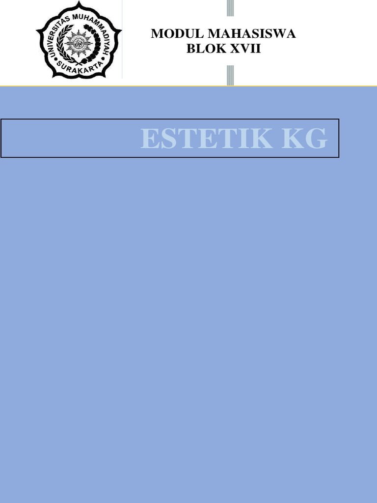 Modul Estetik Kedokteran Gigi | PDF
