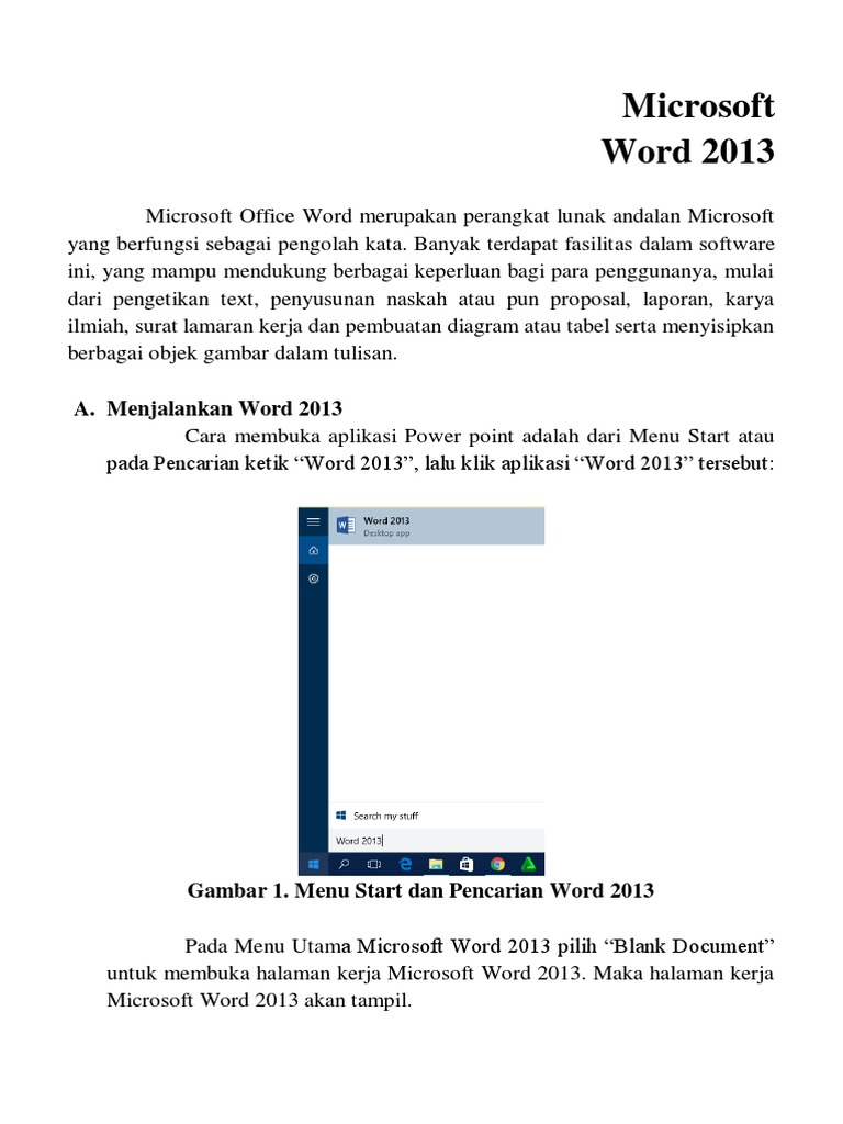 Modul-2-Pengenalan MS Word Dasar | PDF