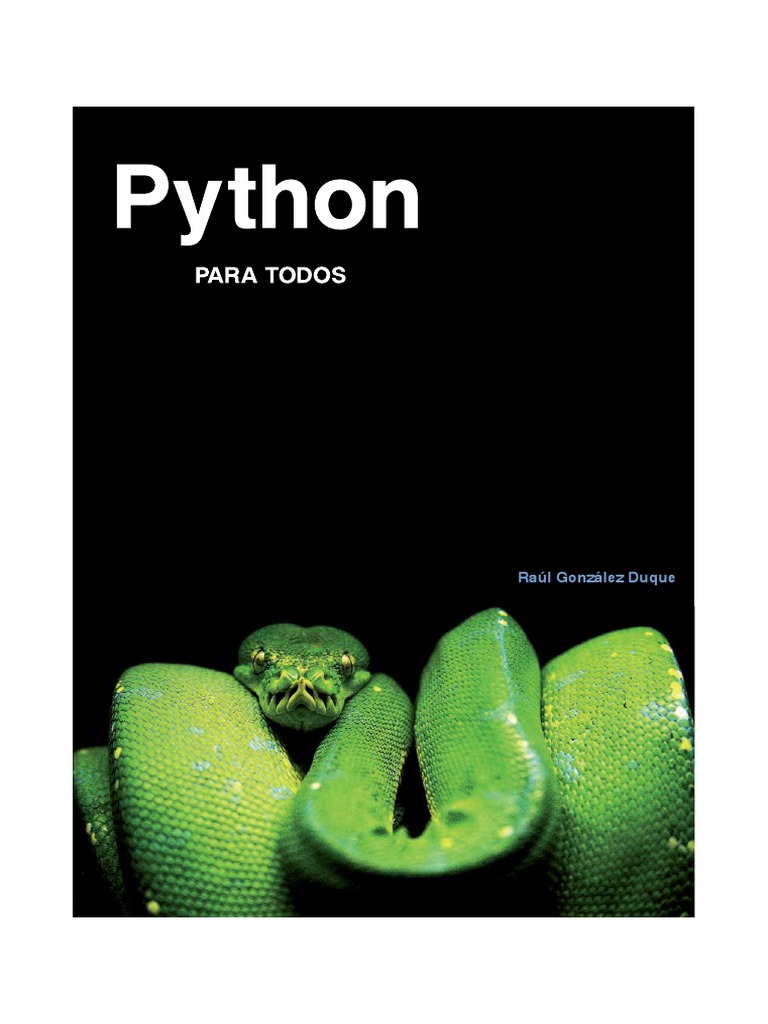 Python para Todos | Descargar gratis PDF | Python (lenguaje de ...