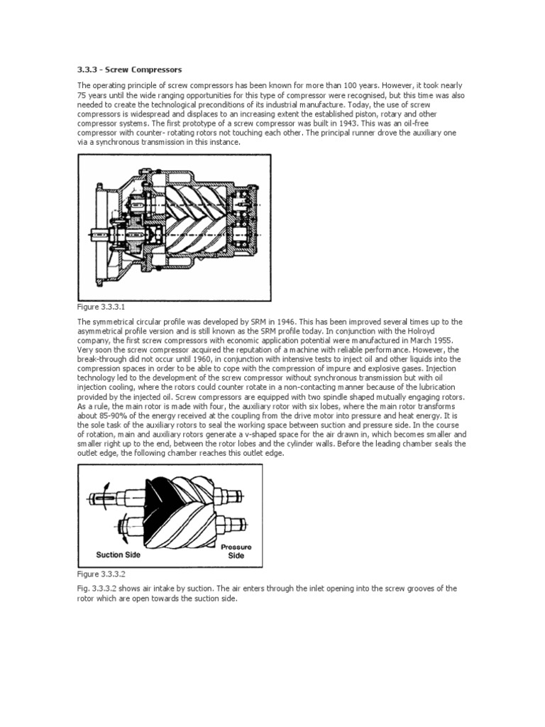 Screw Compressor | PDF | Gas Compressor | Gases