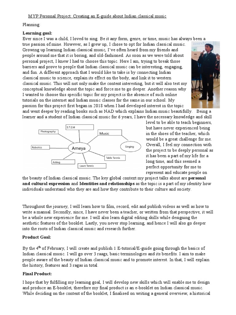 MYP Personal Project Report FINAL | PDF | Cognition