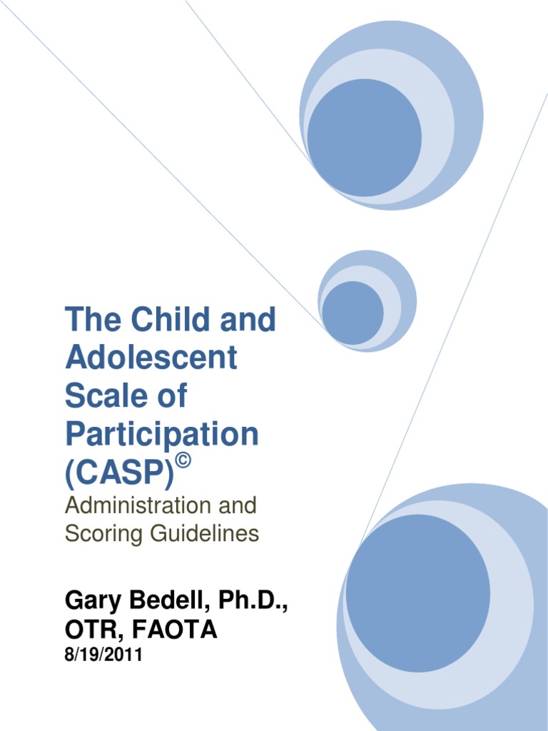 Casp. The Child and Adolescent Scale of Participation | PDF | Survey ...