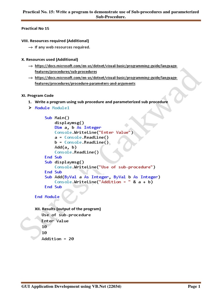 Practical No - 15 Gad 22034 | Download Free PDF | Parameter (Computer ...