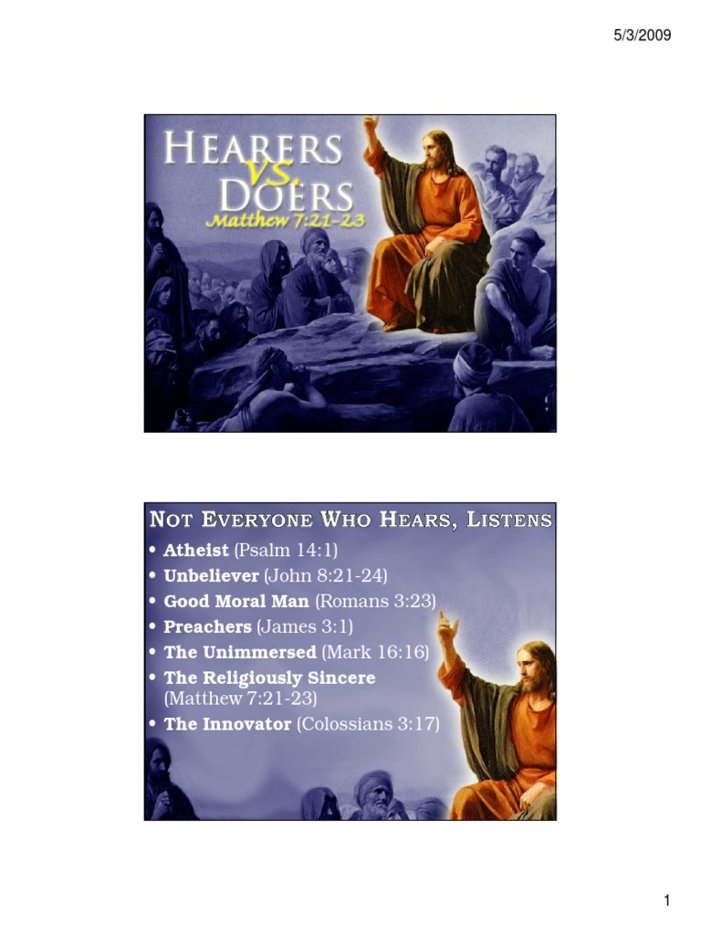 Hearers and Doers | PDF