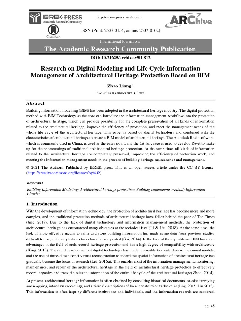 Research On Digital Modeling and Life Cycle Information Management of ...