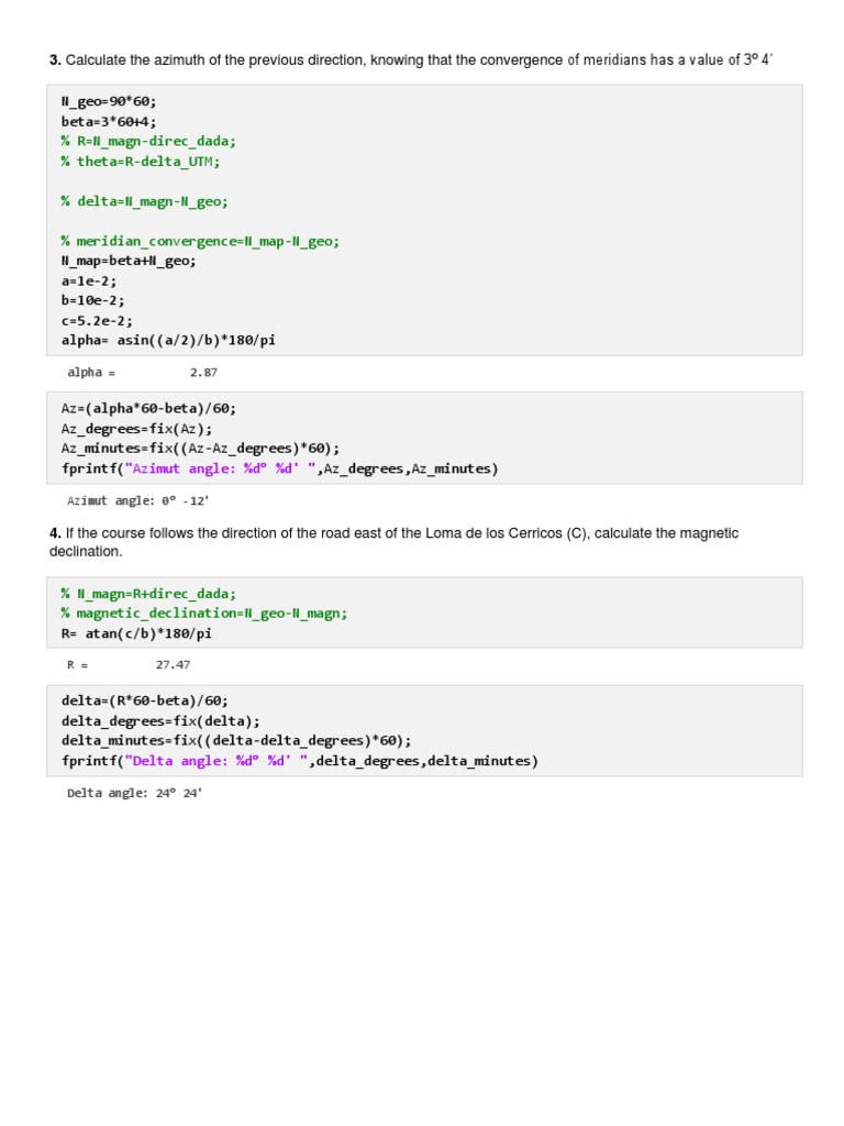 % R N - Magn-Direc - Dada % Theta R-Delta - UTM % Delta N - Magn-N ...