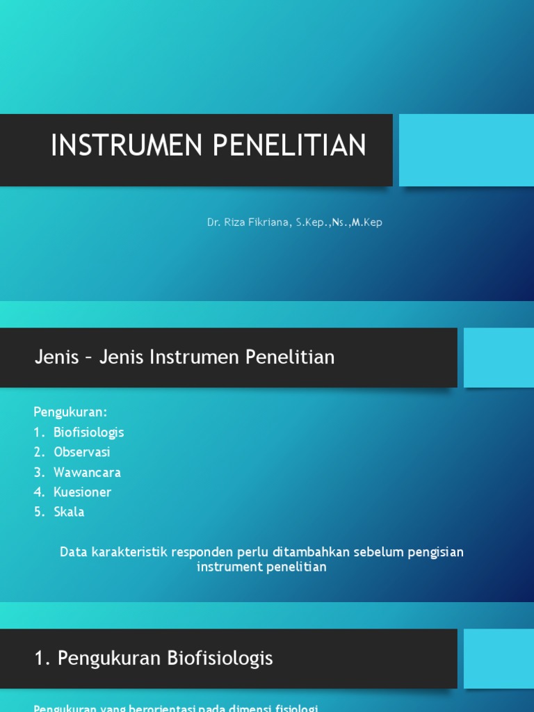 Pengukuran Instrumen Penelitian Jenis Data | PDF | Sains & Matematika