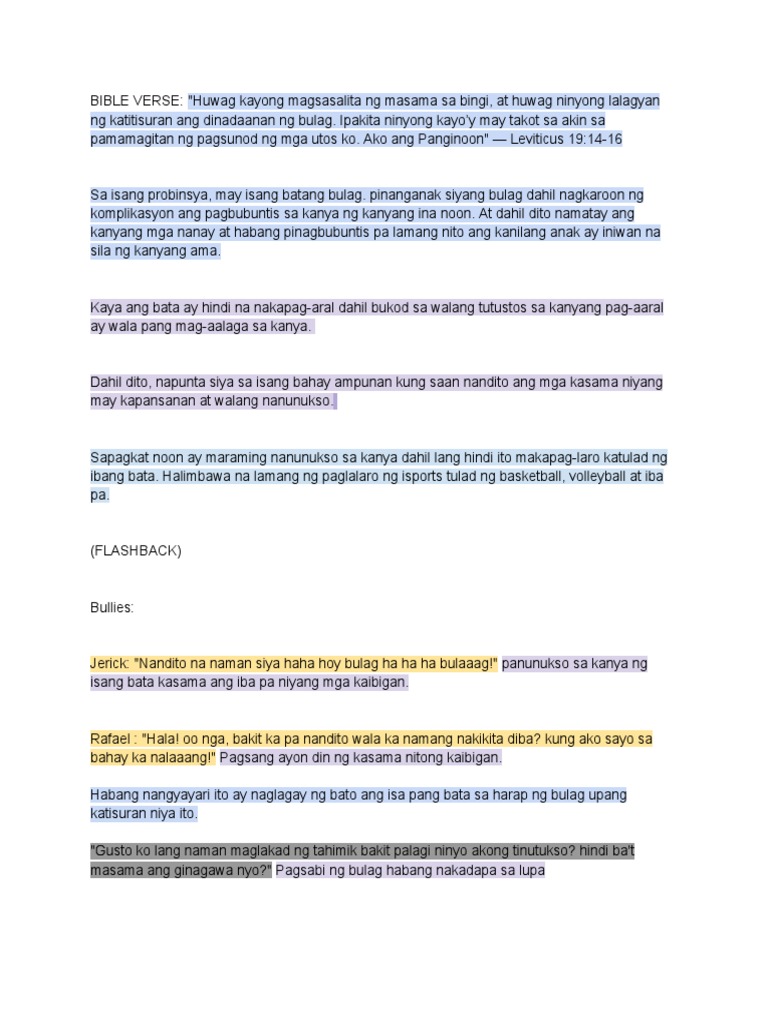 Script (Filipino) | PDF