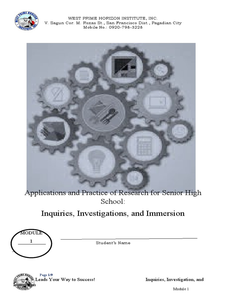 3is Module | PDF | Scientific Method | Theory