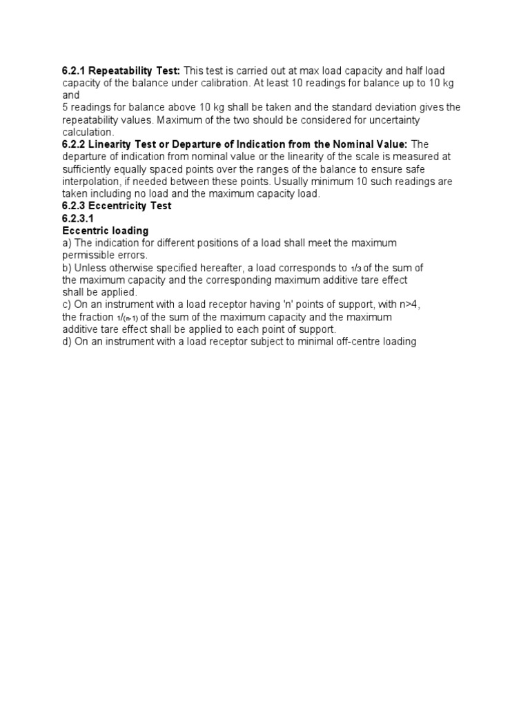 Repeatability Test | PDF