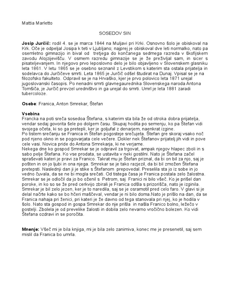 Josip Jurčič: Rodil 4. Se Je Marca 1844 Na Muljavi Pri Krki. Osnovno ...