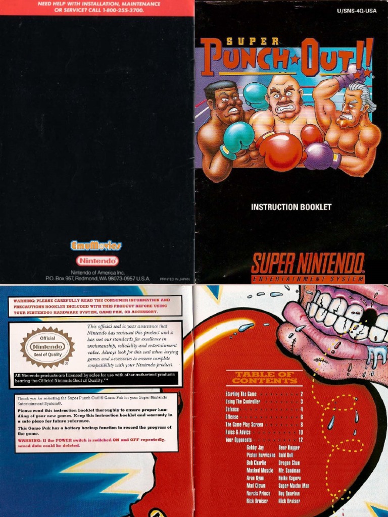 Super Punch-Out!! - SNES - Manual | PDF