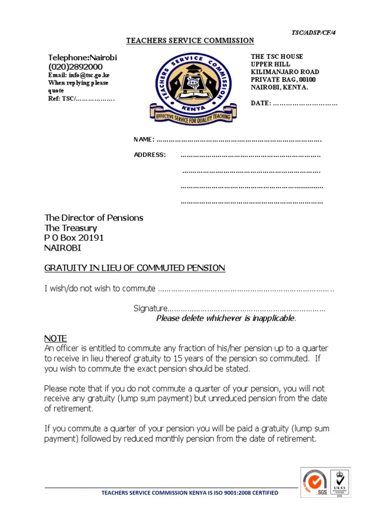 Commutation Form-1-5 | PDF