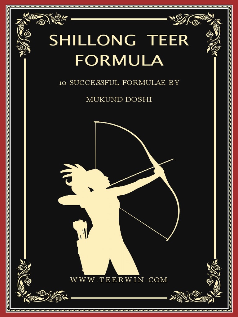 Shillong Teer Formula: 10 Successful Formulae B Y Mukund Doshi | PDF ...