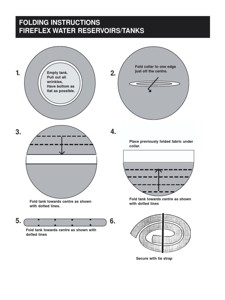 Fire Tank Folding Instructions | PDF | Equipment | Manufactured Goods