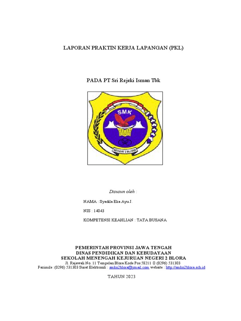 Laporan PKL 2023 | PDF