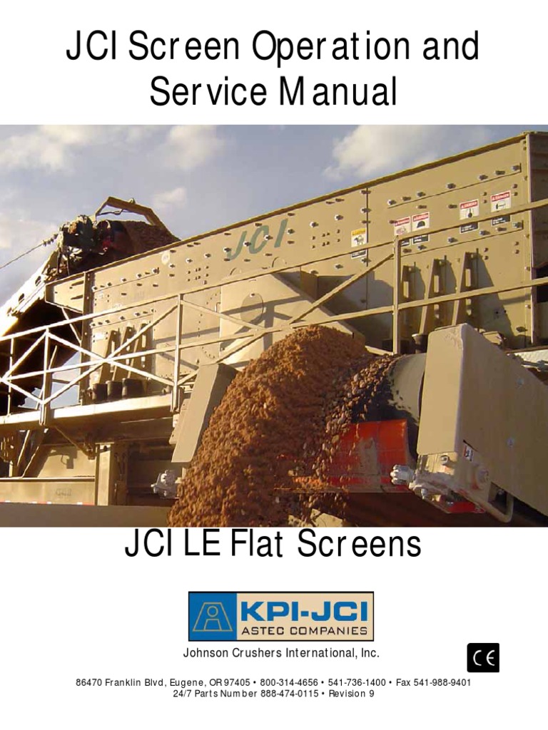 JCI Screen Operation and Service Manual: JCI LE Flat Screens | PDF ...