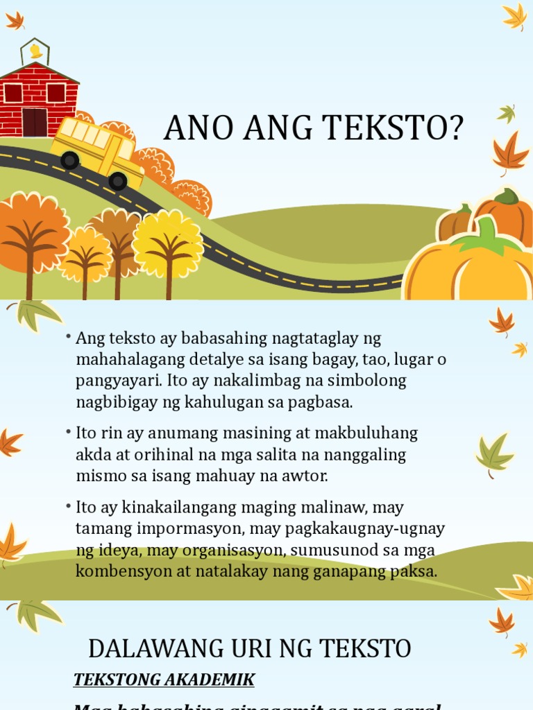 Ano Ang Teksto? | PDF