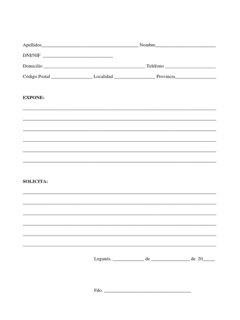 Expone y Solicita | PDF