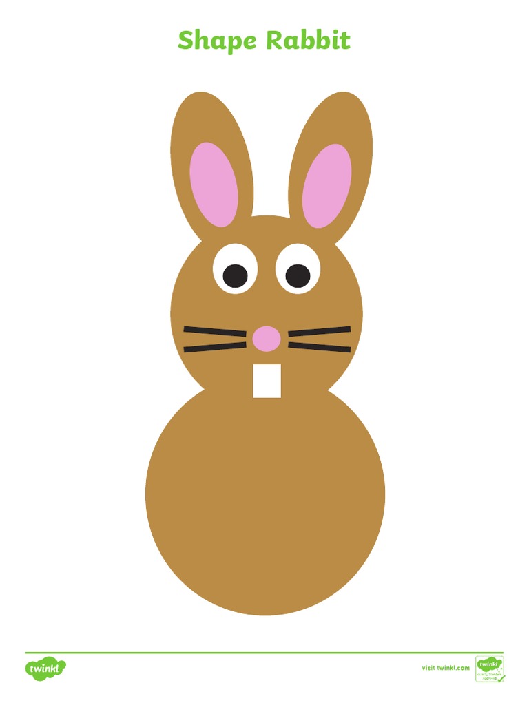 Shape Rabbit Cutting Skills Activity Sheets - Ver - 5 | PDF