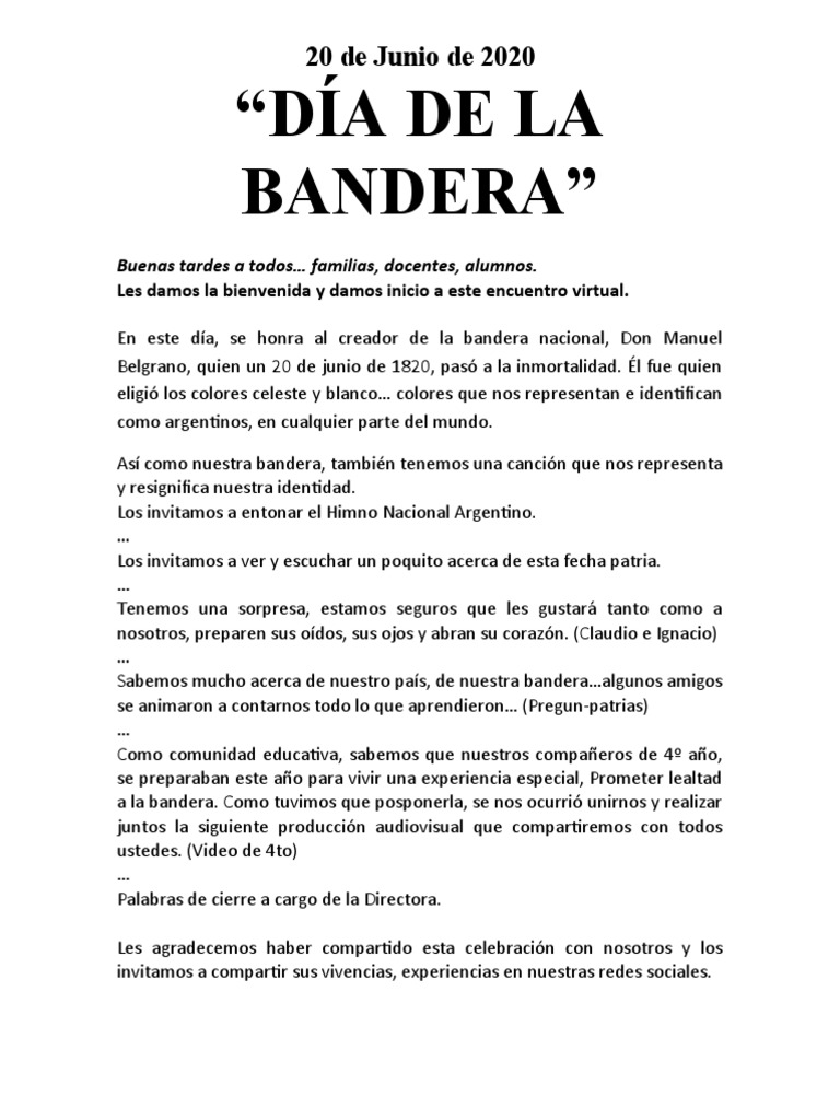 Glosas 20 de Junio | PDF