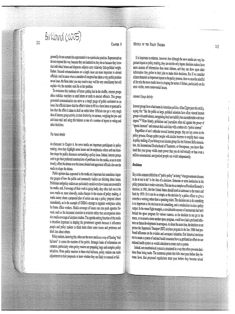 The Public Policy Process Pdf