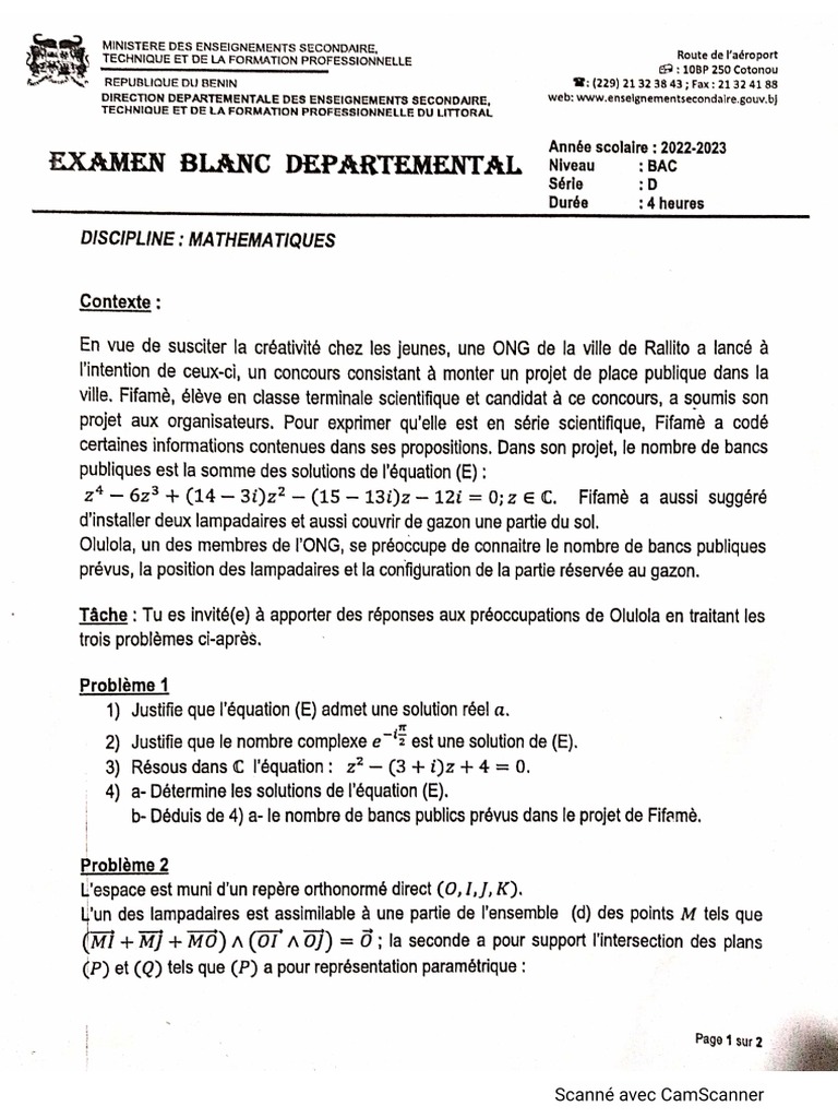 Bac D Blanc Littoral | PDF