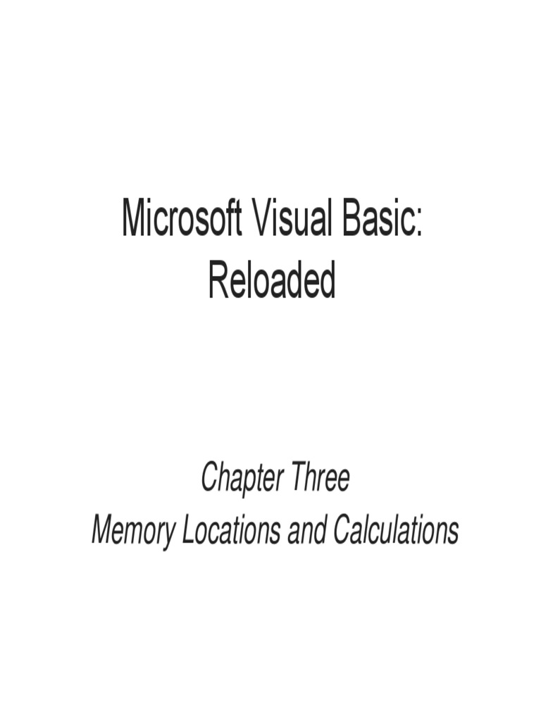 VB 03 | PDF | Variable (Computer Science) | Data Type