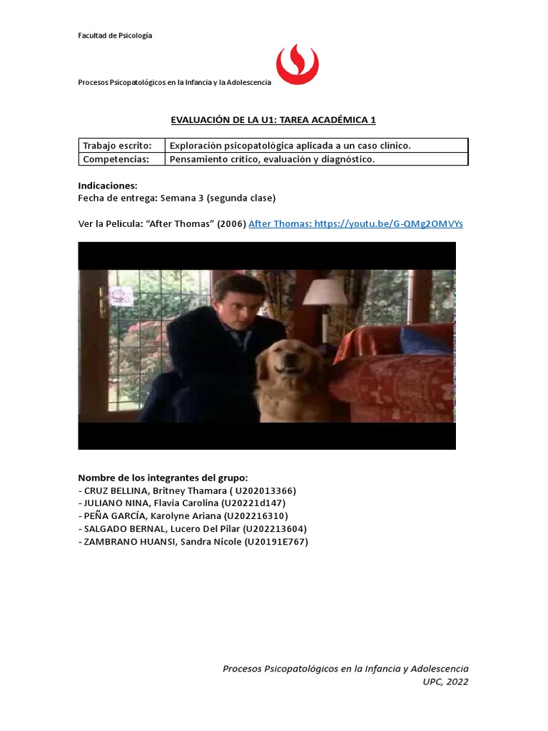 Ta1 - Grupo 07 | PDF | Infancia | Sicología Ta1 - Grupo 07 | PDF | Infancia | Sicología