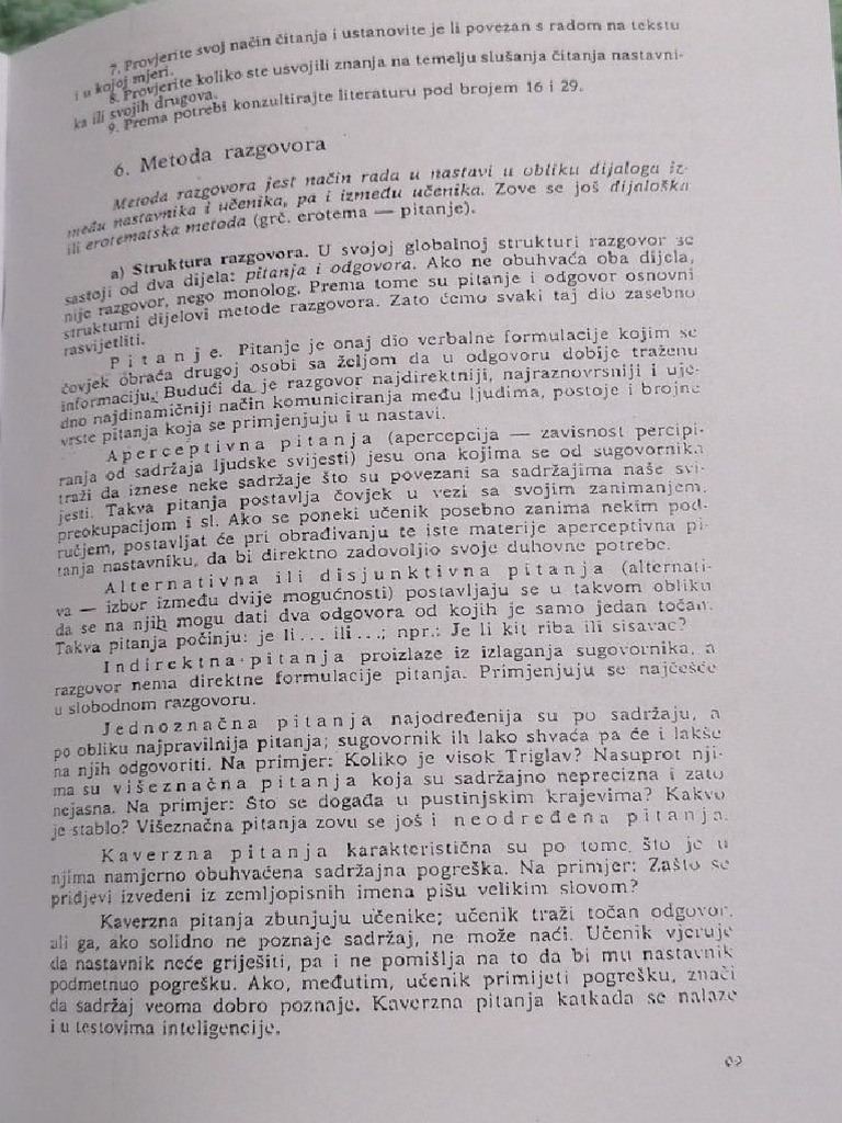 Metode Razgovora | PDF