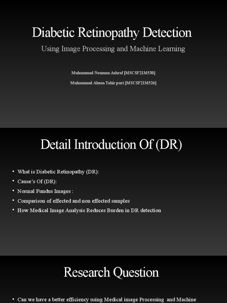 Rm Final Presentation Pdf Clinical Medicine Vision
