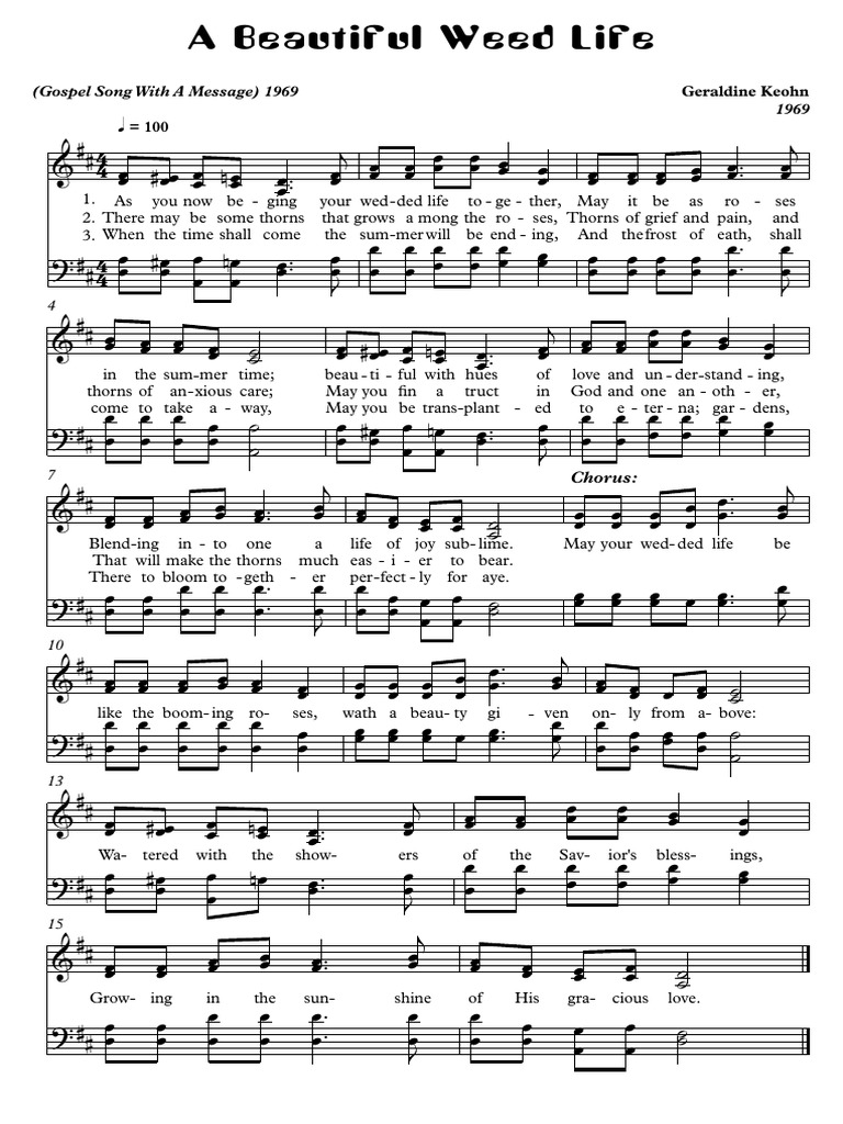 A Beautiful Wedded Life - Full Score | PDF