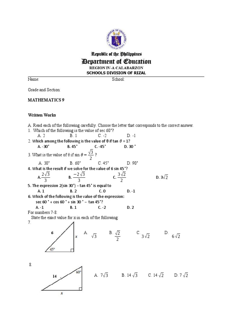 Q4 - WEEK2 - WW - PT For G9 | PDF