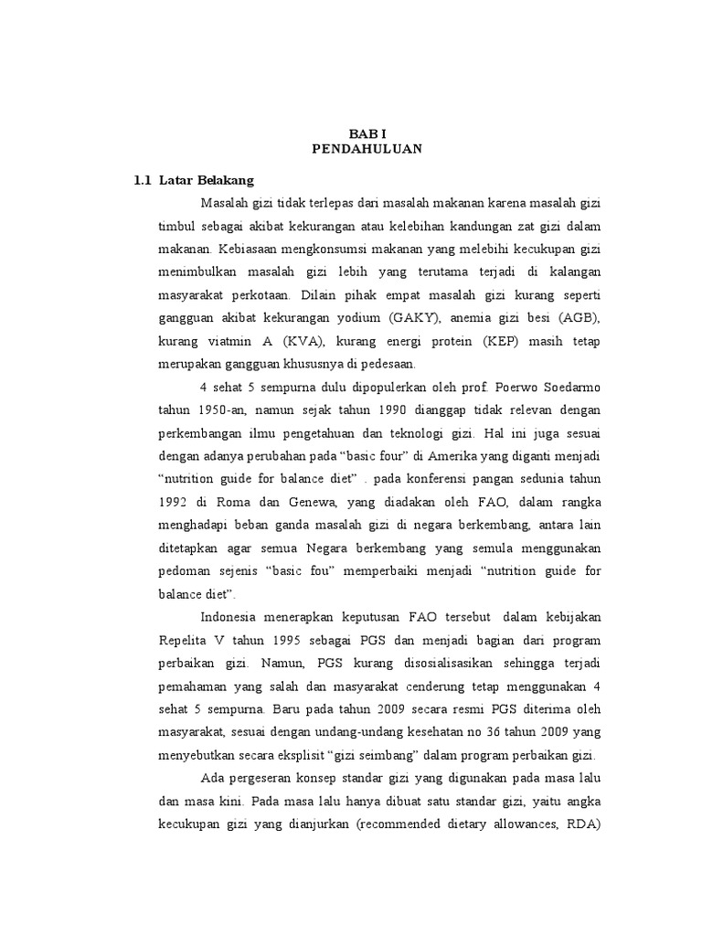 Makalah Konsep GZ Seimbang & AKG | PDF