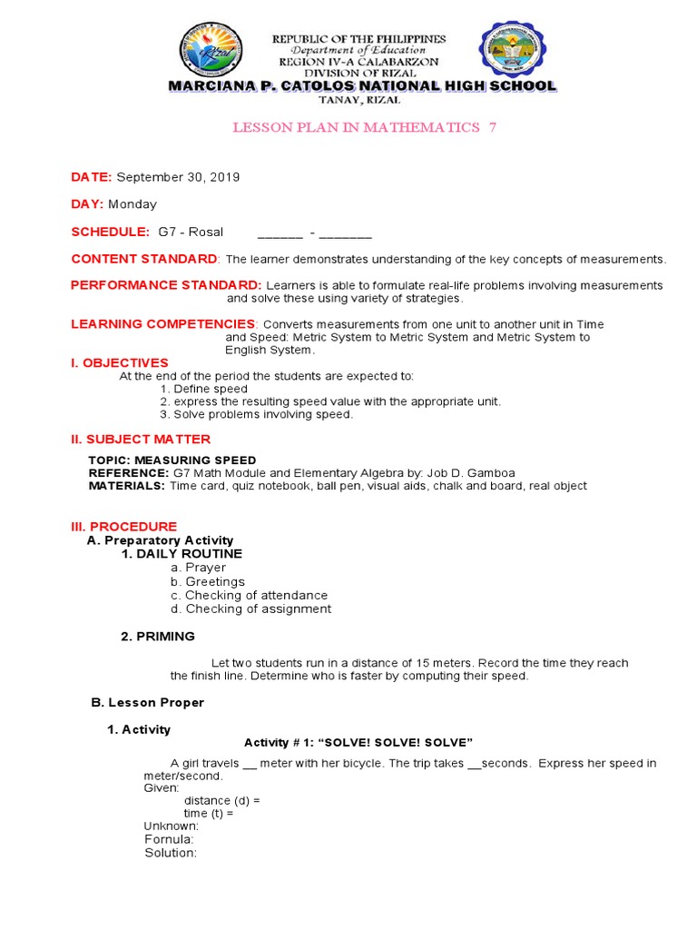 Demo 2 Speed LP | PDF | Speed | Mathematics