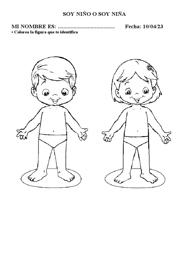 Soy Niña o Soy Niño | PDF | Juegos y actividades | Hogar, jardinería y ...