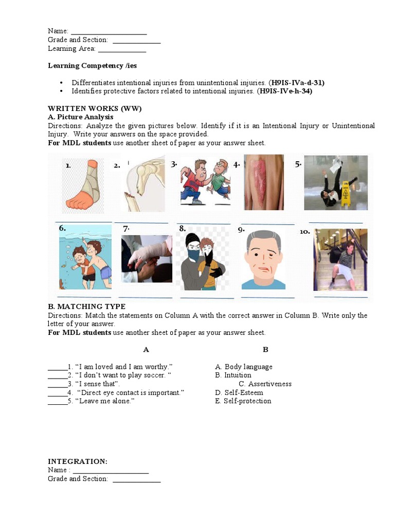 Q4 Health GR9 Week-7-8 | PDF | Information | Graphics