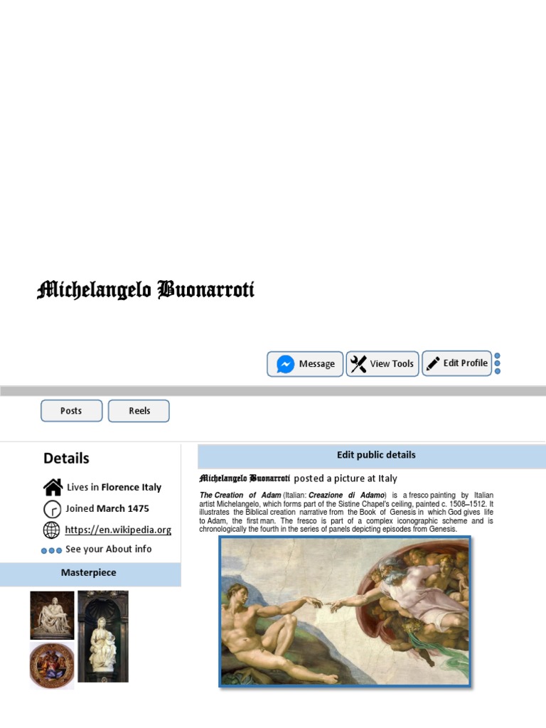 Michelangelo | PDF | Art