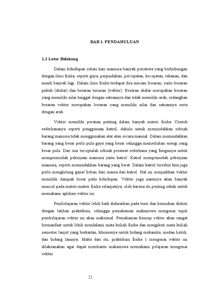 Bab 1-3 Laprak Vektor Fiks | PDF