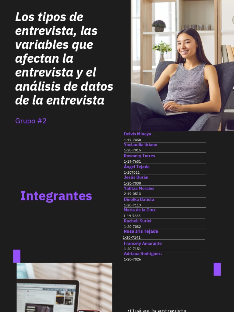 Los Tipos de Entrevista, Las Variables Que Afectan La Entrevista y El ...