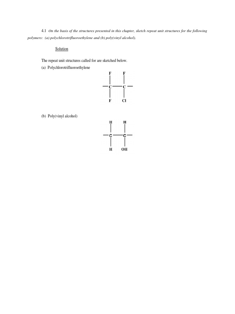4.1 On The Basis of The Structures Presented in This Chapter, Sketch ...