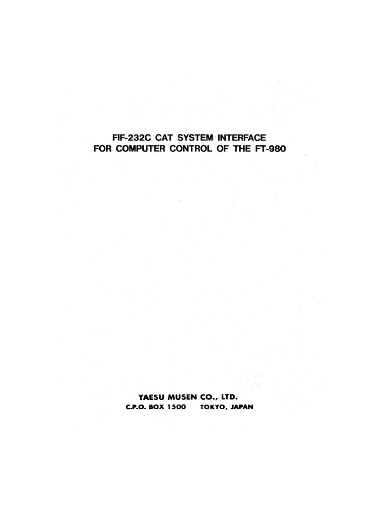 Fif 232c Manual | PDF