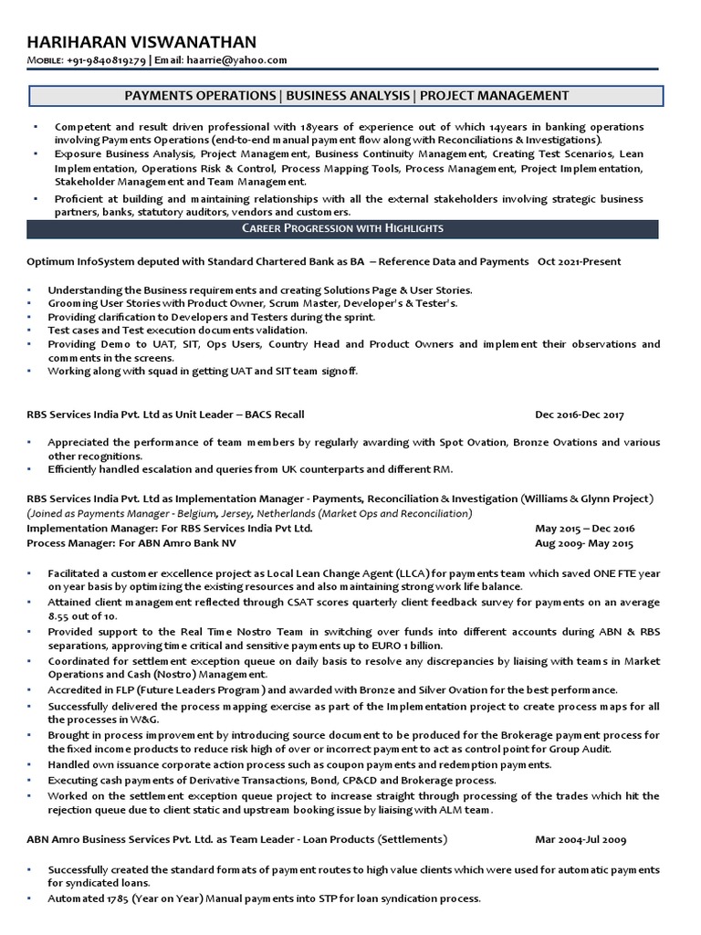 Hariharan Viswanathan 04apr2023 | PDF | Business | Information ...