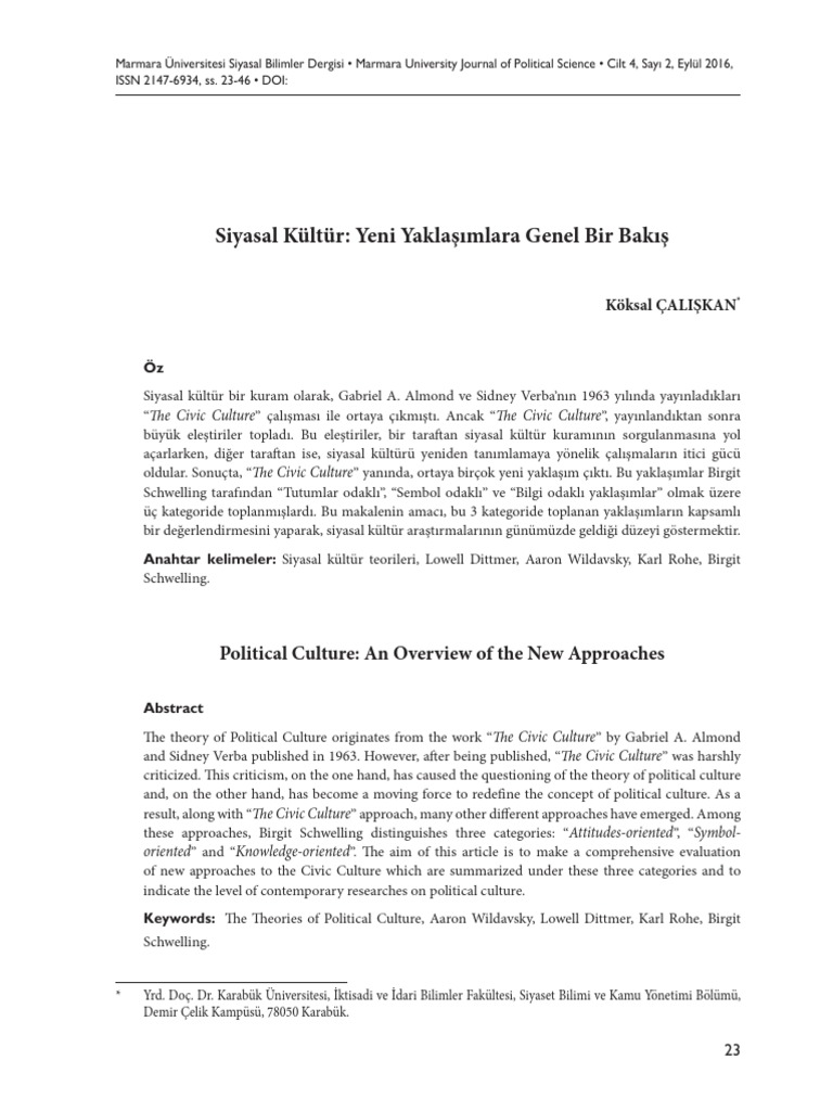 Yaklasimlara Genel Bir Bakis | PDF