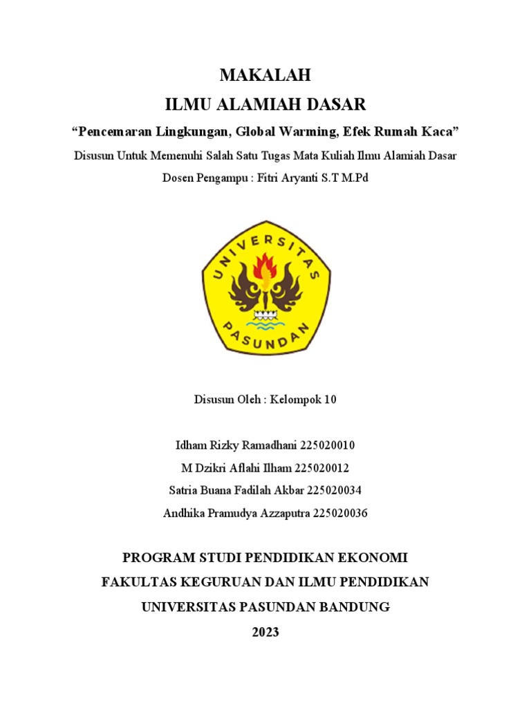 Makalah Ilmu Alamiah Dasar | PDF