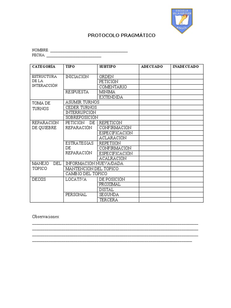 Protocolo Pragmático | PDF