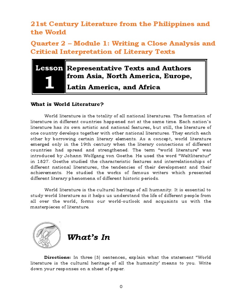 World Literature: Key Authors & Texts | PDF | Gabriel García Márquez