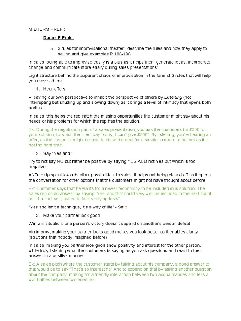 Daniel P Pink | PDF | Sales | Negotiation